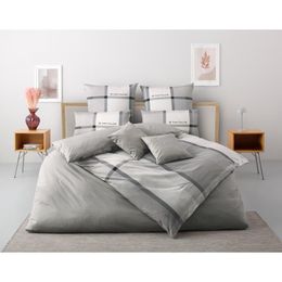 Tom Tailor HOME Bettw&auml;sche &raquo;Lenny in Gr. 135x200 oder 155x220 cm&laquo; 3 Stk. mit GRATIS-Zugabe: Kissenh&uuml;lle 1tlg., in Biber und Renforc&eacute; erh&auml;ltlich 