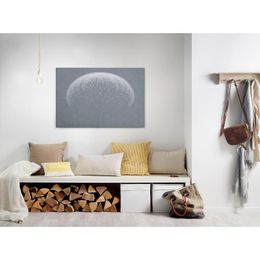 A.S. Cr&eacute;ation Leinwandbild &raquo;trees&laquo; Abstrakt Kunst 1 Stk. tlg. Keilrahmen Bild Baum Grafisch Leinwand-Bild Wohnzimmer modern Wandbild grau Holz, Stahl B/H/T: 90cm x 