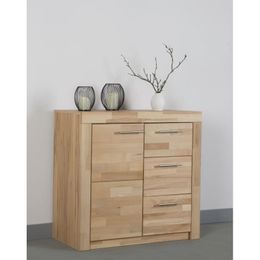 VOGL M&ouml;belfabrik Kommode &raquo;Toronto&laquo; Breite 91 cm braun Holzwerkstoff, Massivholz B/H/T: 91cm x 87cm x 42cm, 3 Stk., 1 Stk.