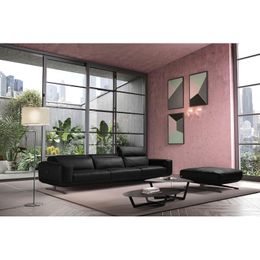 Egoitaliano 3-Sitzer &raquo;Gloria, super bequem, hochwertige Verarbeitung, edles Design, Megasofa&laquo; beidseitig verstellbare R&uuml;ckenelemente, mit Designmetallf&uuml;&szlig;en 