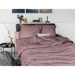 Irisette Bettw&auml;sche &raquo;Mink 8835&laquo; 2 Stk. einzigartige kuschelig weiche Winterbettw&auml;sche lila Biber, Obermaterial: 100% Baumwolle B/L: 135cm x 200cm, 1 Stk., 1 