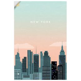 Artland Wandbild &raquo;New York&laquo; 1 Stk. tlg. als Alubild, Leinwandbild, Poster, Wandaufkleber in verschied. Gr&ouml;&szlig;en B/H/T: 40cm x 60cm, Wandaufkleber Hochformat, 1 