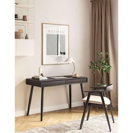 WOODMAN Schreibtisch &raquo;Carson&laquo; 120/60/78, Breite 120 cm, Schubladen mit Push-to Open, FSC schwarz B/H/T: 120cm x 77,5cm x 60cm