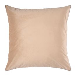 Pad Dekokissen &raquo;Elegance&laquo; Design als Basic, aus Samt, elegante Optik beige Polyester B/L: 40cm x 40cm, 1 Stk.