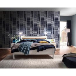 marburg Fototapete &raquo;Origin&laquo; matt glatt Kacheln moderne Tapete f&uuml;r Wohnzimmer Schlafzimmer K&uuml;che blau Vlies B/L: 1,06m x 2,7m, Rollen: 1