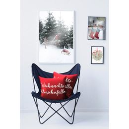 Apelt Dekokissen &raquo;5820&laquo; rot Polyester B/L: 46cm x 46cm, 1 Stk.