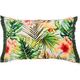 done. Dekokissen &raquo;Fringe Jungle Flowers&laquo; bedruckt, Rei&szlig;verschluss, Kissenh&uuml;le ohne F&uuml;llung, 1 St&uuml;ck bunt Polyester B/L: 40cm x 60cm, 1 Stk.