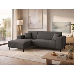 OTTO home Ecksofa &raquo;ARROS L-Form mit Wellenunterfederung, Ma&szlig;e B/T/H: 235/163/81 cm&laquo; incl. Zierkissen, mit Recamiere rechts/links bestellbar, auch in 