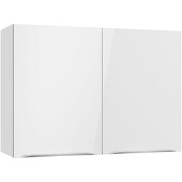 Optifit H&auml;ngeschrank &raquo;Lilly2&laquo; Breite 100 cm, 2 T&uuml;ren, 4 Einlegeb&ouml;den wei&szlig; Holzwerkstoff B/H/T: 100cm x 70,4cm x 34,6cm, T&uuml;ren: 2 Stk.
