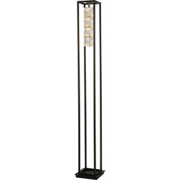 Searchlight Stehlampe &raquo;Elevator-Stehleuchte - Mattschwarz und Kristall&laquo; LED-Modul 1 Stk. schwarz H: 140,5cm, 1 Stk.
