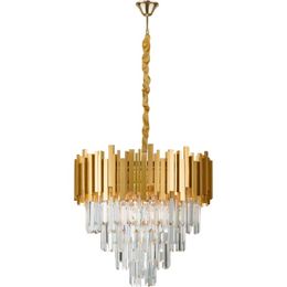 NOVA LUCE H&auml;ngeleuchten &raquo;GRANE&laquo; E14 1 Stk. Ohne Beleuchtung gold 8, &Oslash; 55cm H: 120cm, 1 Stk.