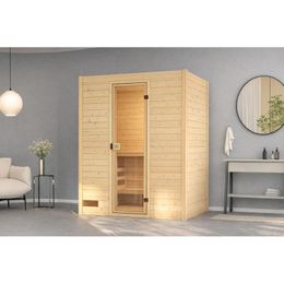 Weka Sauna &raquo;Valida&laquo; Set, 7,5 kW Bio-Ofen mit digitaler Steuerung beige Bio-Ofen, externe Steuerung, 7,5 kW