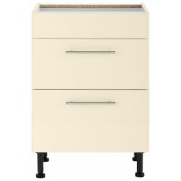 Wiho-K&uuml;chen wiho K&uuml;chen Kochfeldumbauschrank &raquo;Ela&laquo; 60 cm breit, mit Soft-Close-Funktion beige B/H/T: 60cm x 86,5cm x 58cm