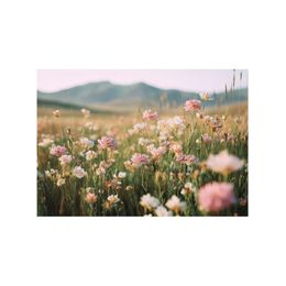 WALLARENA Fototapete Blumen in Gr&uuml;n | Gr.: 150 x 105 cm