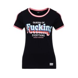 Queen Kerosin T-Shirt Queen Of Fucking Everything in schwarz | Gr.: XL
