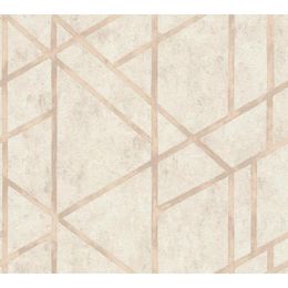 Livingwalls living walls Vliestapete &raquo;Metropolitan Stories Francesca Milano grafisch&laquo; Motiv geometrisch grafisch strukturiert Grafik Tapete Geometrisch Metallic 