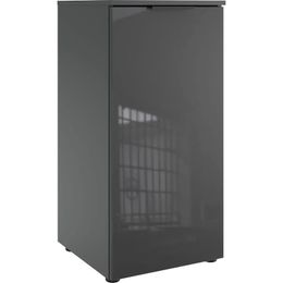 wimex Kommode &raquo;Level36 black C by fresh to go&laquo; mit Glaselementen auf der Front, soft-close Funktion, 41cm breit grau Holzwerkstoff B/H/T: 41cm x 92cm x 41cm