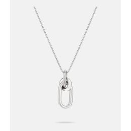 Liebeskind Berlin Damen Kette mit Anh&auml;nger &raquo;Schmuck Geschenk Edelstahl Halskette Modern Knot Knoten&laquo; silber Edelstahl, L: 47 B: 2mm