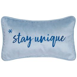 Pad Dekokissen &raquo;PETITE&laquo; Embroidery blau Polyester B/L: 18cm x 32cm, 1 Stk.
