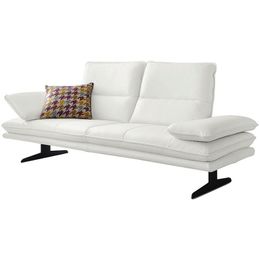 W.Schillig 2,5-Sitzer &raquo;broadway, Designsofa mit tollem Sitzkomfort&laquo; Sitztiefenverstellung, Kopfteil- & Seitenteilverstellung, Breite 236cm wei&szlig; 