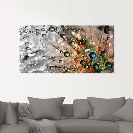 Artland Glasbild &raquo;Farbenfrohe Natur&laquo; Blumen 1 Stk. tlg. in verschiedenen Gr&ouml;&szlig;en bunt B/H/T: 80cm x 60cm, Glasbild Blumen, 1 Stk.