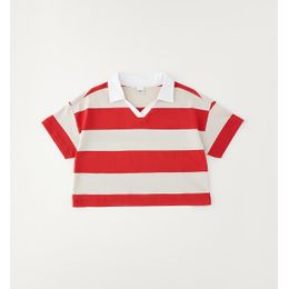 IDO M&auml;dchen T-Shirt "GIRL SUMMER T-SHIRT", rot, Gr. 128, 100% Baumwolle, Shirts