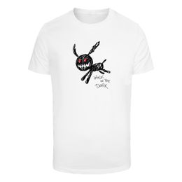 MisterTee Herren T-Shirt "MisterTee Herren Walk In The Dark Tee", wei&szlig;, Gr. XL, bedruckt, 100% Baumwolle, Shirts