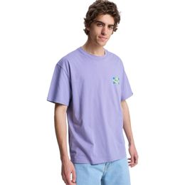 Quiksilver Herren T-Shirt "EV Starfish Stamp", lila, Gr. S, Obermaterial: 70% Baumwolle, 30% Baumwolle., Shirts