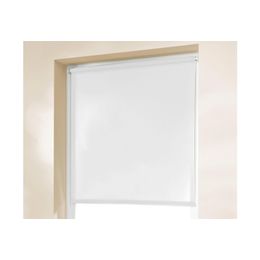 Seitenzugrollo K-home, B:85cm H:150cm, wei&szlig;, Polyester, Rollos, "Thermo Klemmfix-Rollo", 1 St&uuml;ck