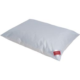 Hefel Synthetikkopfkissen &raquo;COOL&laquo; 1 Stk. tlg. temperierter Schlafkomfort! wei&szlig; Bezug: 100% Baumwolle. F&uuml;llung: 100% Polyester B/H/L: 80cm x 80cm, Baumwolle, 