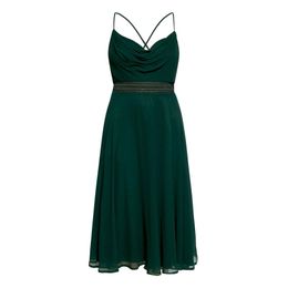 Vera Mont Cocktailkleid mit Wasserfallausschnitt in Dark Moss | Gr.: 32