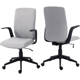 Duo Collection Drehstuhl &raquo;Floris&laquo; () 1 Stk.Weight Balance Mechanik - passt sich jedem K&ouml;rpergewicht an grau B/H/T: 60cm x 101cm x 60cm, 1 Stk., Webstoff