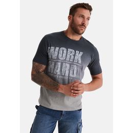 Herren T-Shirt "TIM T-Shirt", grau, Gr. L, HERO by John Medoox, Web, 100% Baumwolle, Shirts
