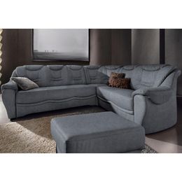 Sit & More sit&more Ecksofa &raquo;Benson L-Form&laquo; wahlweise mit Schlaffunktion grau NaturLeder;Luxus-Microfaser;Luxus-Kunstleder;Primabelle -Microfaser B/H/T: 265cm x 