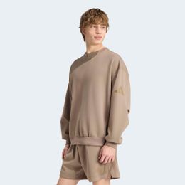Herren Sweatshirt "SOFT LUX", beige, Gr. S, adidas Sportswear, Obermaterial: 51% Polyester, 25% Modal, 15% Baumwolle, 9% Elasthan, Sweatshirts