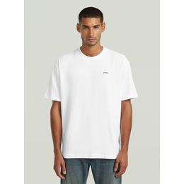 G-Star Raw G-STAR Herren T-Shirt "Relaxed Base T-Shirt", wei&szlig;, Gr. M, Obermaterial: 70% Baumwolle, 30% Baumwolle, Shirts