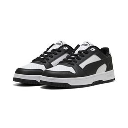 Puma Herren Sneaker "REBOUND SLAM LO", Gr. 40, schwarz-wei&szlig;, Synthetik, Schuhe
