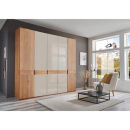 Wiemann Kleiderschrank &raquo;Cardiff, Massivholzt&uuml;ren in Kombination mit Glas- oder Spiegelt&uuml;ren&laquo; 4 Breiten, 2 H&ouml;hen 216/236cm ausw&auml;hlbar, hochwertiges 