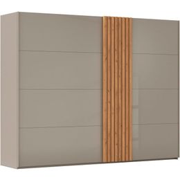 Rauch Schwebet&uuml;renschrank &raquo;Kleiderschrank Schrank Garderobe W&auml;scheschrank TEGIO&laquo; mit hochwertigen Holzdekoraufleistung und Glasfront MADE IN GERMANY 