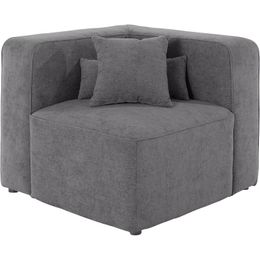 Home Affaire Sofa-Eckelement &raquo;Sundstrup&laquo; Modulserie, individuelle Zusammenstellung grau 100% Polyester Struktur weich