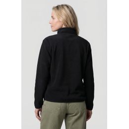 alife and kickin ALIFE & KICKIN Damen Fellimitatjacke "Damen LysannAK T &Uuml;bergangsjacke, Jacke", schwarz, Gr. M, 100% Polyester, Jacken, mit Stehkragen aus Teddyfleece
