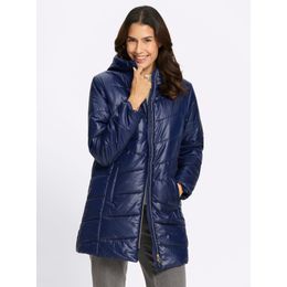 Inspirationen Damen Steppjacke, blau, Gr. 38, unifarben, 100% Polyester, Wattierung:100% Polyester, Jacken
