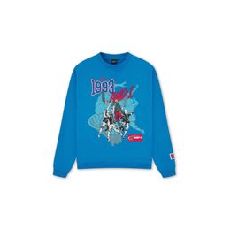 AND1 Sweatshirt '1993 Dunk' Herren Gr&ouml;&szlig;e XXL azur / dunkelgrau / rot / schwarz
