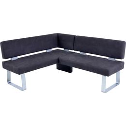 K+w Komfort & Wohnen K+W Komfort & Wohnen Eckbank &raquo;Santos II Esszimmerbank&laquo; gepolstert, Eckbank, wahlweise langer Schenkel 180cm rechts oder links schwarz 100% Polyester B