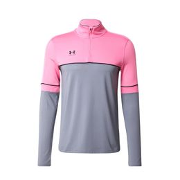 Under Armour Sportshirt 'Challenger' Herren Gr&ouml;&szlig;e S silbergrau / rosa / schwarz