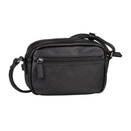 Tom Tailor Denim Damen Tom Tailor Denim Handtasche &raquo;Aveline&laquo; Damen Umh&auml;ngetasche, Schultertasche mit gl&auml;nzendem 3D-Logo schwarz B/H/T: 21cm x 13cm x 