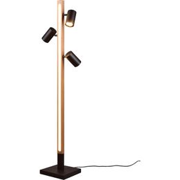 Trio Leuchten LED Stehlampe &raquo;Marley&laquo; GU10 LED-Board 1 Stk. Warmwei&szlig; verstellbare GU10-Spots exkl. Leuchtmittel, Deko-LED am Leuchtenfu&szlig; schwarz-wei&szlig; 1