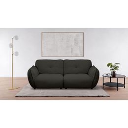 BETYPE 3-Sitzer &raquo;Be Fluffy moderner Love Seat, XXL Sofa, Mega Sofa&laquo; Softes Sitzgef&uuml;hl, moderne Kedernaht, hochwertiger Bezug grau 100% Polyester B/H/T