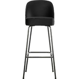 Woood Esszimmerstuhl &raquo;Vogue Bezug mit Fu&szlig;st&uuml;tze und Metallgestell, H 103 x B 50 x T 55 cm&laquo; () 1 Stk.Matter Velvet-Bezug, Sehr hohe 