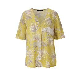Aniston CASUAL Schlupfbluse in limette-wollwei&szlig;-khaki-taupe-apricot | Gr.: 46